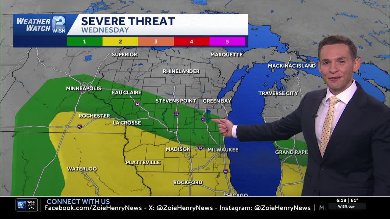 SE Wisconsin weather forecast 6 a.m.