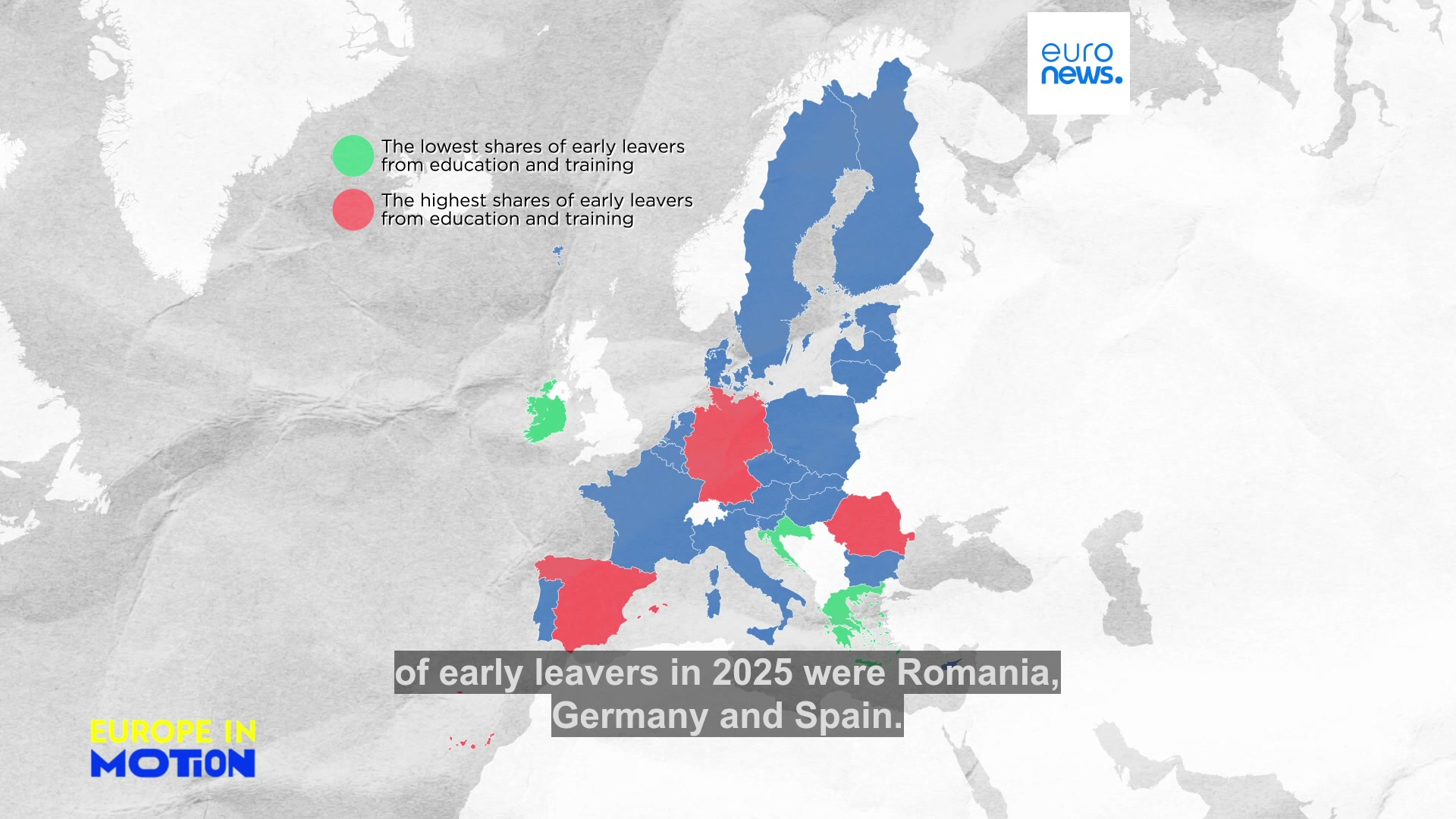 Education: Where in the EU has the most early school dropouts?