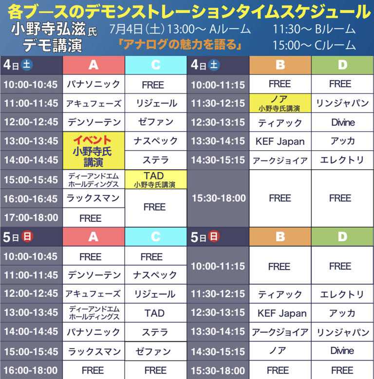 「第8回 西九州ハイエンドオーディオフェア」7/4、5に長崎で開催。小野寺弘滋氏の講演も