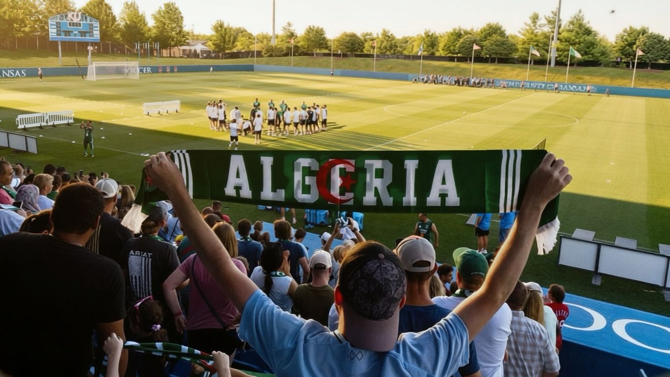 A Kansas college town learned Algeria's anthem, and the welcome went viral