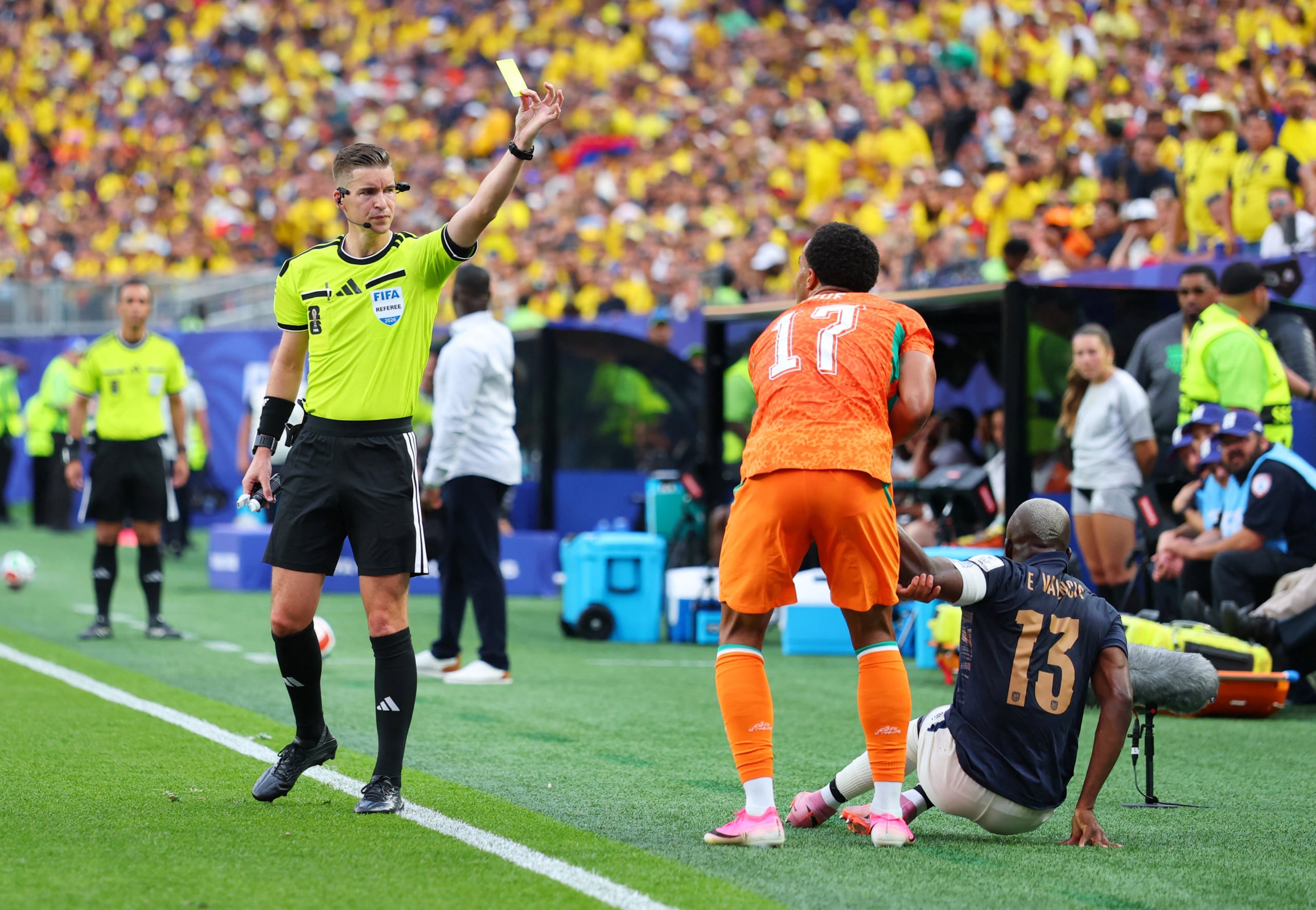 World Cup referee under investigation after controversial hand sign