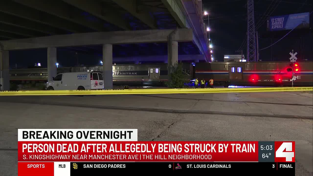 Man in wheelchair dies after being hit by train in south St. Louis
