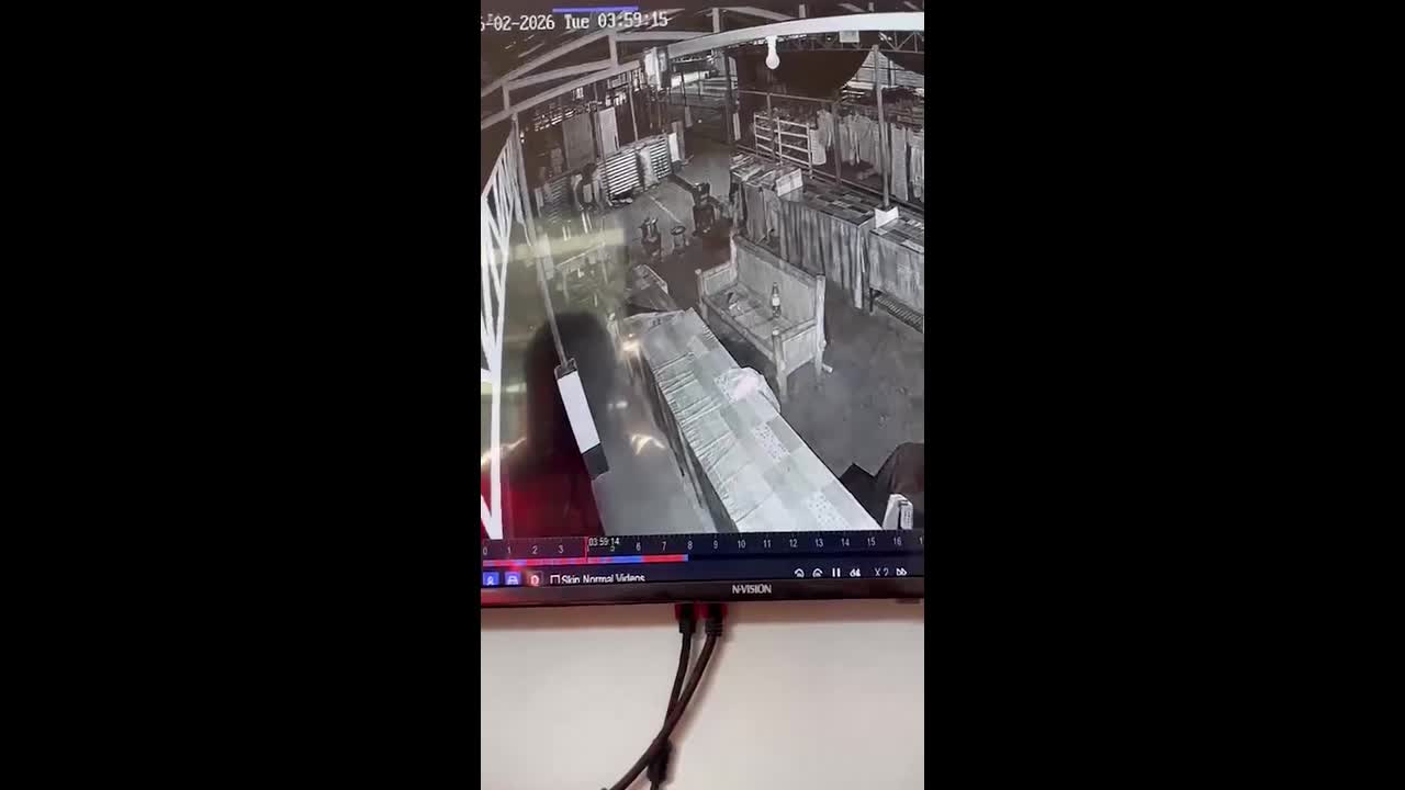 CCTV captures moment baby is 'abandoned in cardboard box at cafe'