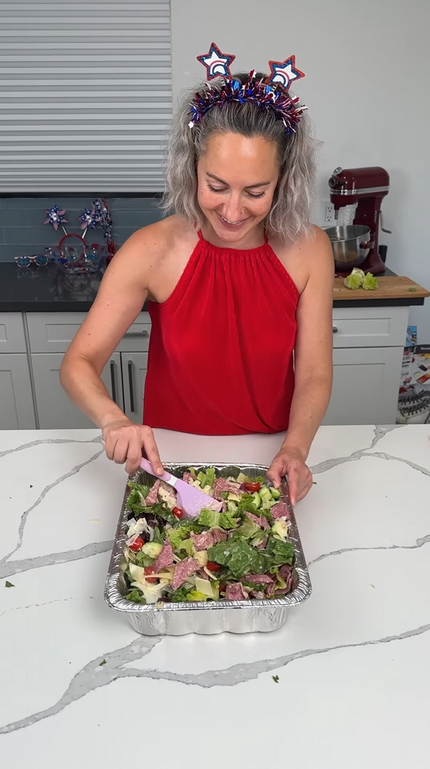 Simple Italian chopped salad fresh flavor in every bite