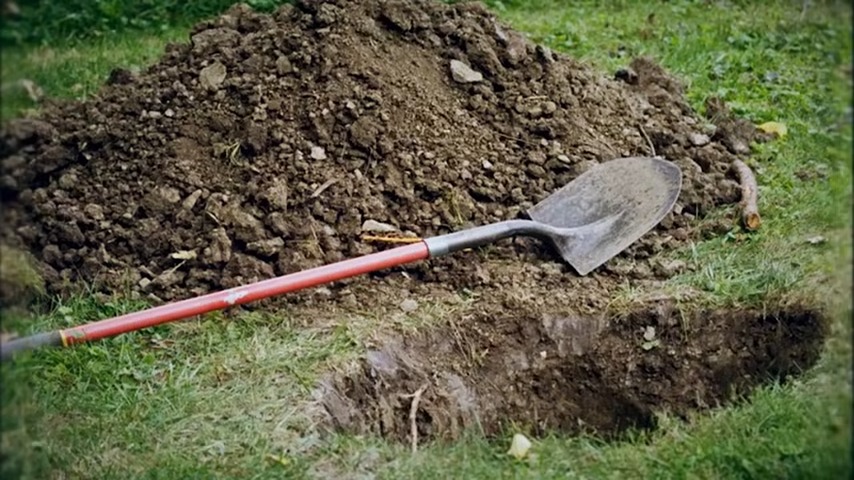 He told neighbors it was a water feature, “not a grave,” then police ...