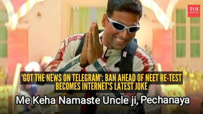 Telegram goes dark before NEET 2026 re-test; students flood internet ...