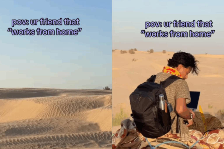 'Bro is taking meetings from Sahara Desert': Man takes Zoom call on ...