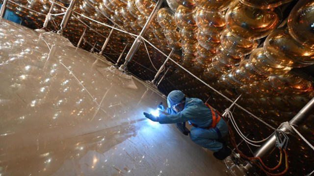 2,297 feet underground, a giant Chinese detector catches ghost ...