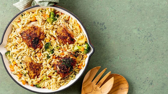 Protein-rich chicken rice recipe: How to make healthy dish at home for ...