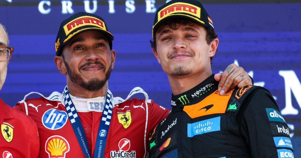 Lando Norris says Lewis Hamilton can 'stick the middle finger up' to ...