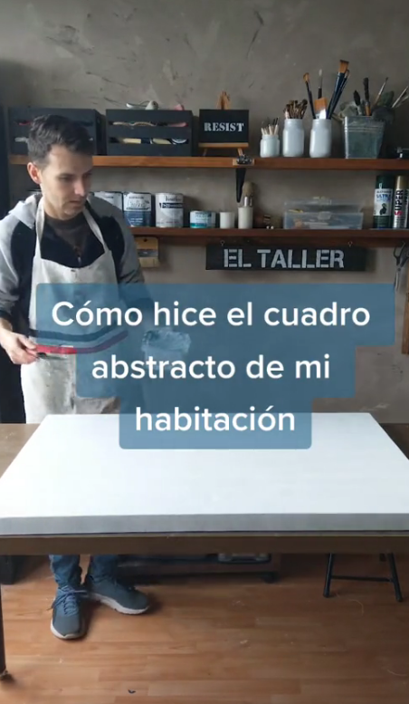 DIY cuadro decorativo moderno paso a paso