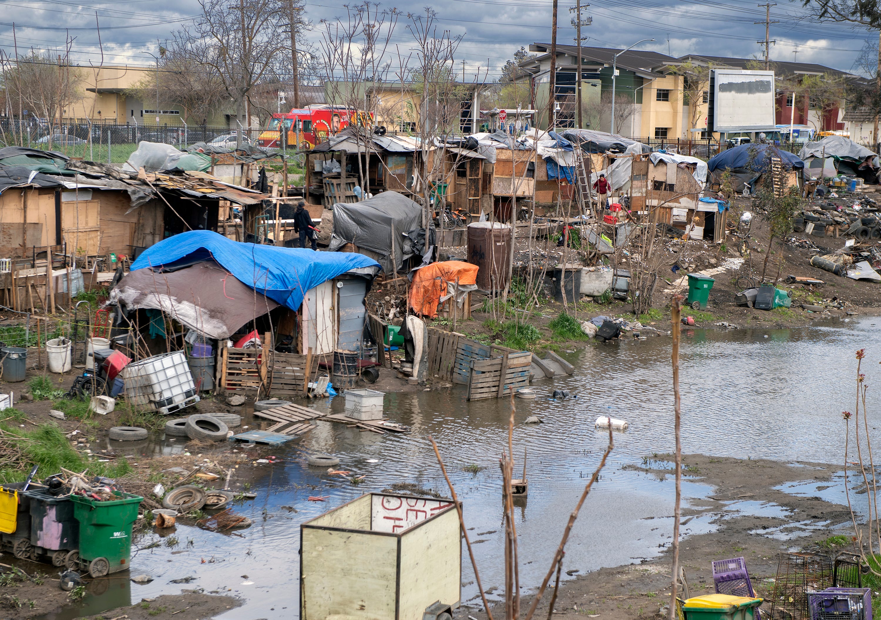 Troubled slough in heart of Stockton getting positive attention