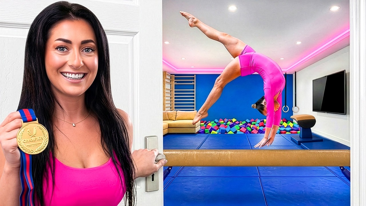 Athletes face off in a wild indoor gymnastics competition