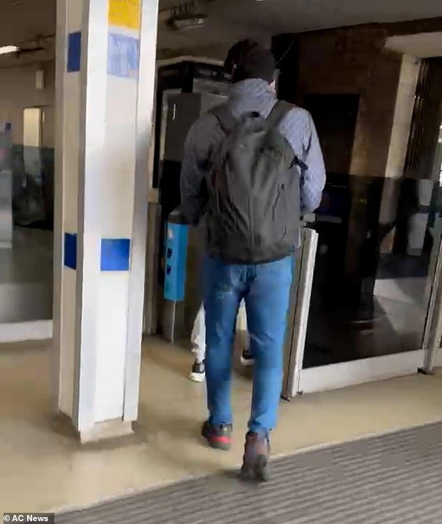 Moment Gucci jacket-wearing fare dodger barges through Tube barriers ...
