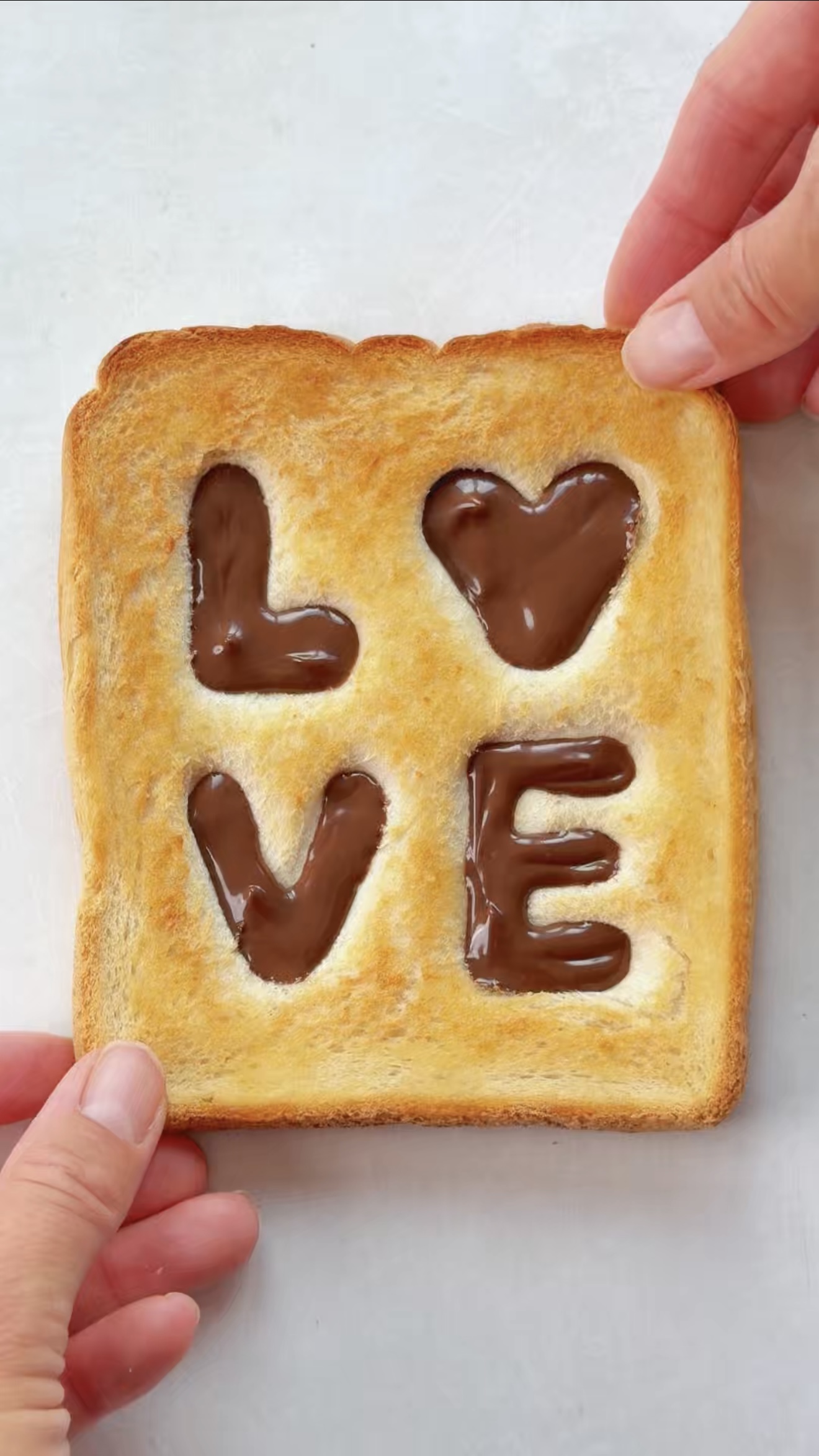 Tostada de chocolate love