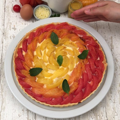 Heirloom tomato tart