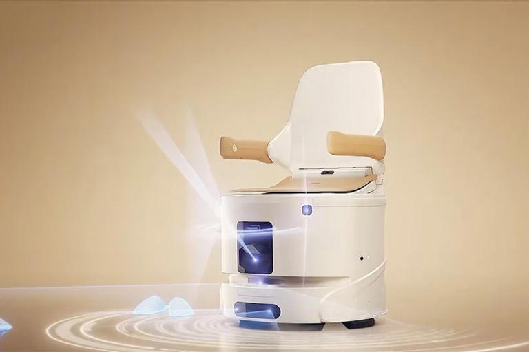 Boffins unveil talking 'Dalek' toilet that can move, talk and grind poo