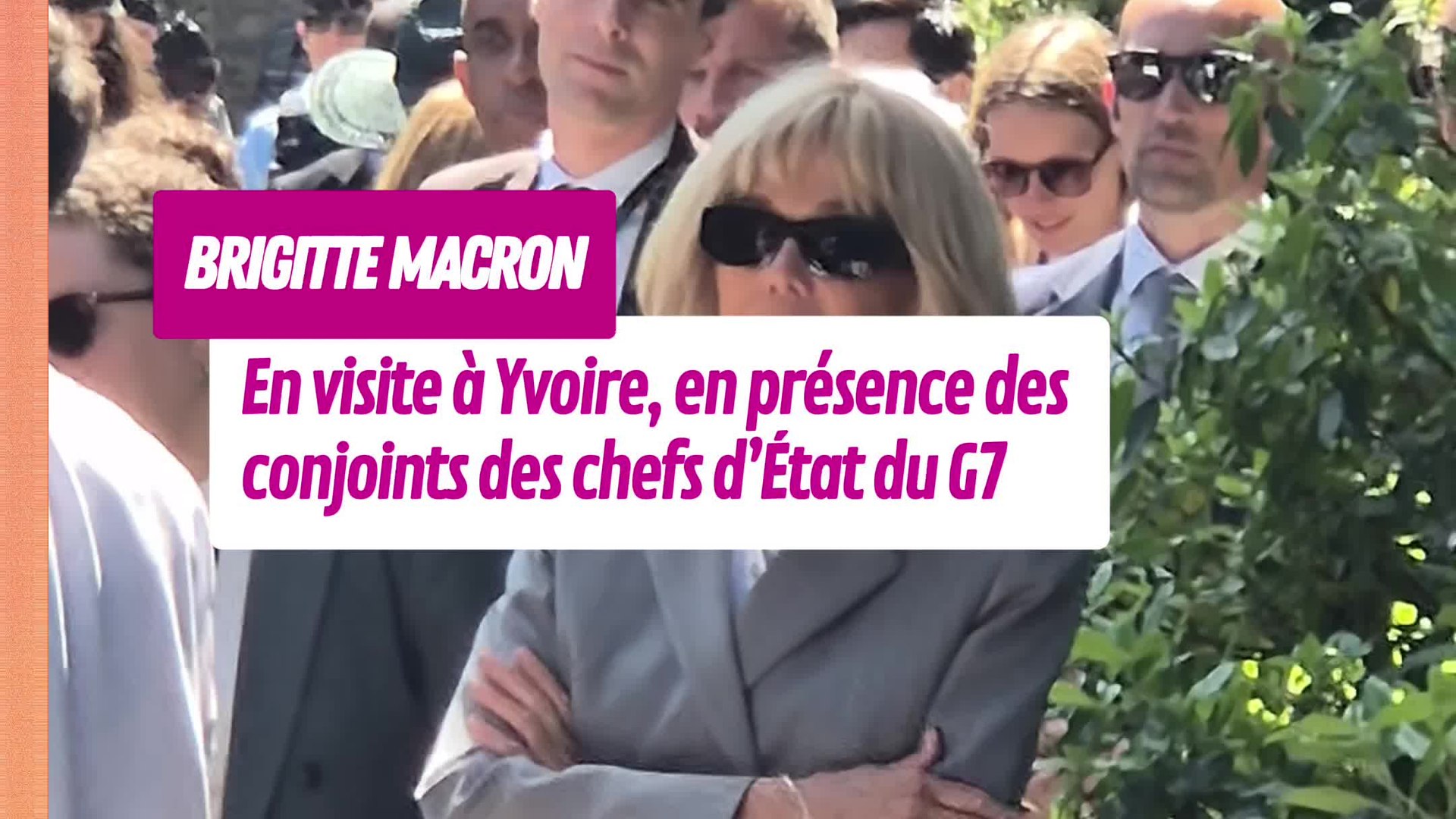Visite à Yvoire pour Brigitte Macron
