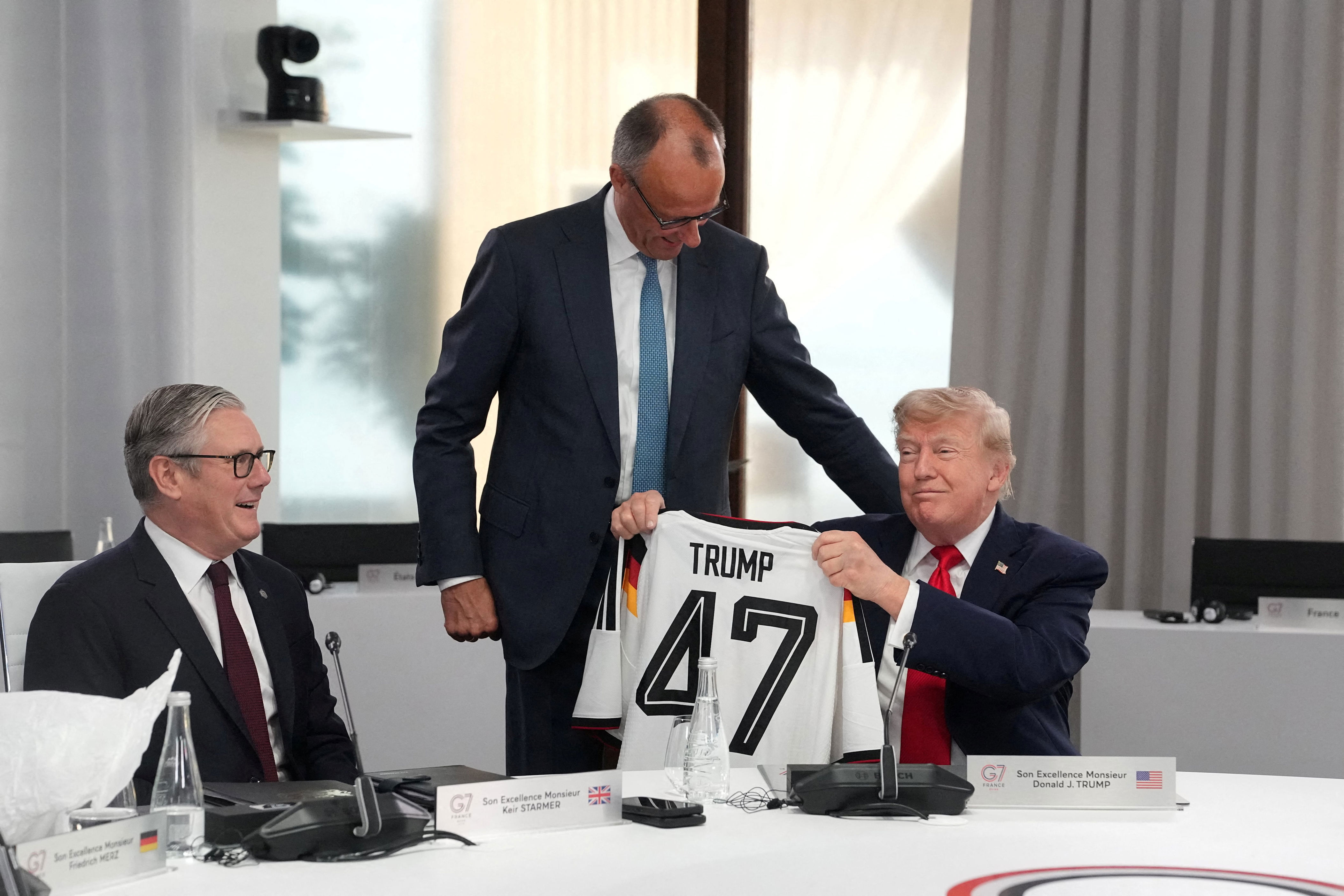Trump meets world leaders at G7 amid questions about his health