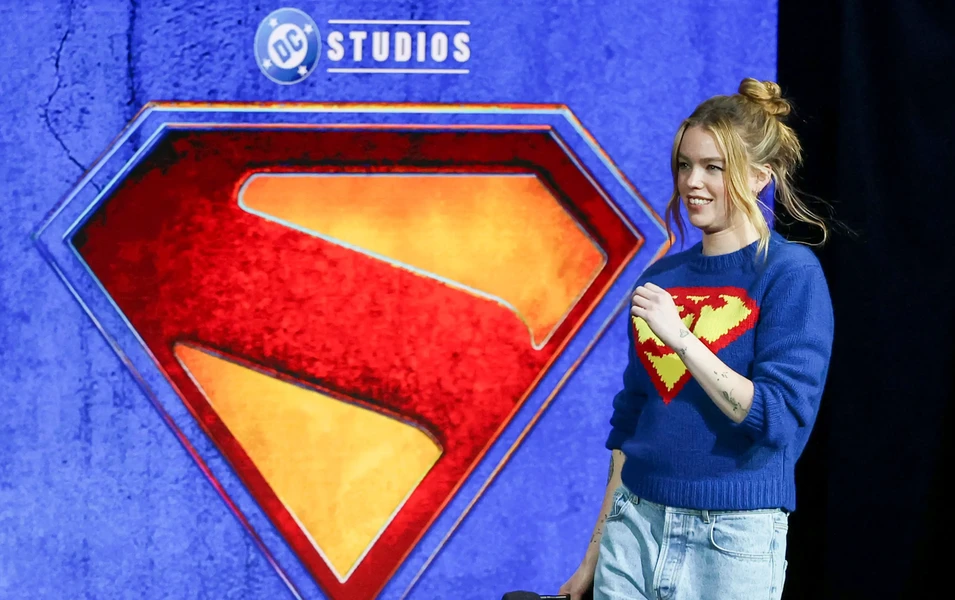Milly Alcock’s Supergirl cape crafted from Reeve’s Superman fabric