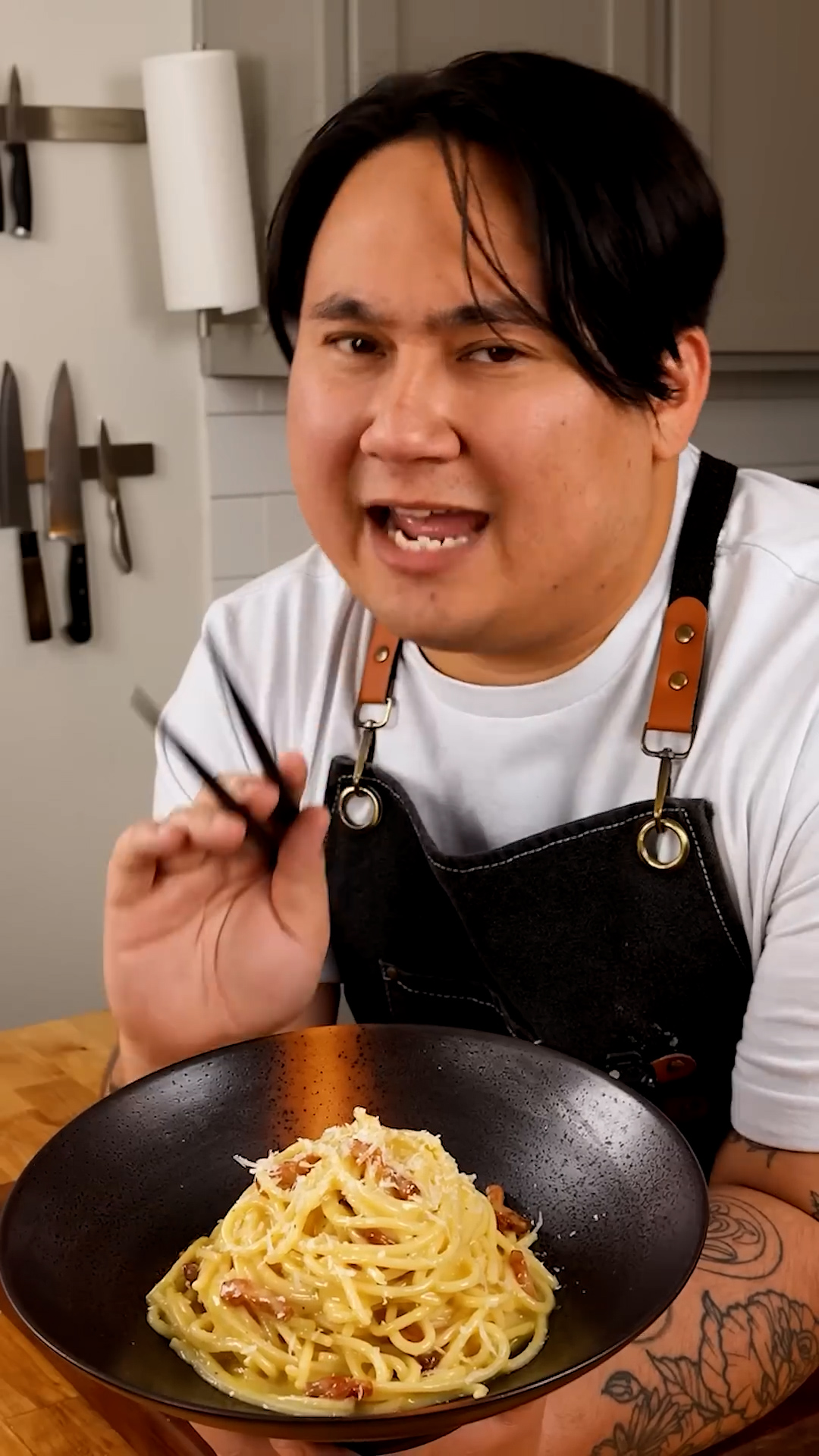 Making authentic pasta to keep my Italian partner happy
