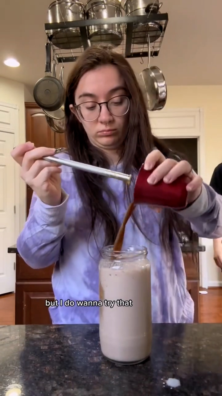 How to make iced coffee with extra nourishment added on our homestead