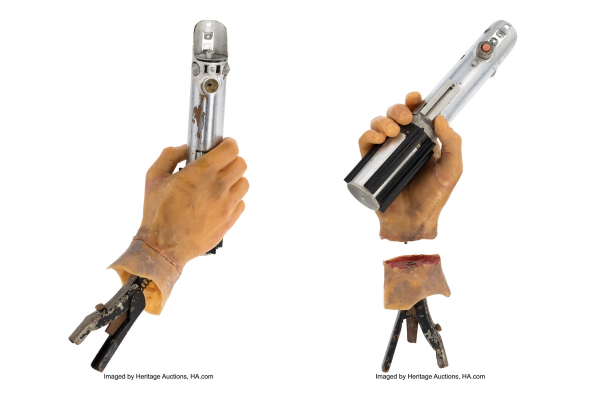 Luke Skywalker lightsaber leads Hollywood blockbuster auction