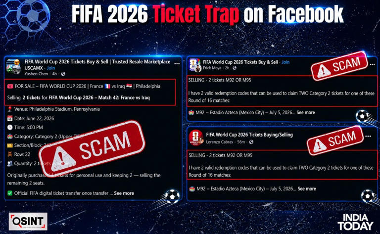 FIFA 2026 scams: Fake tickets, fraud sites, and investment traps target ...