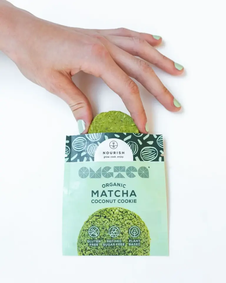Biscuits with bigger ambitions: Matcha coconut cookies from Nourish
