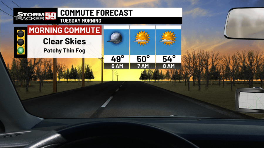 Another calm morning for the commute