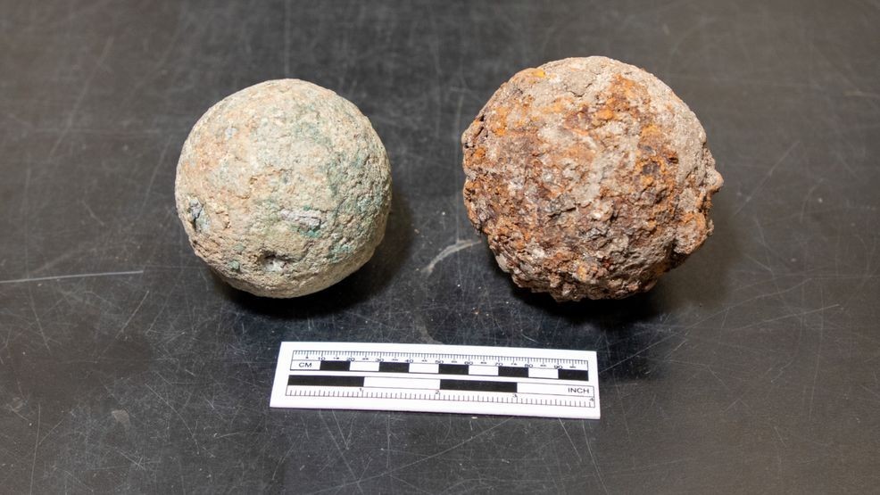 Second cannonball unearthed at the Alamo archaeological site