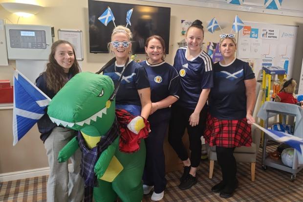 Scottish-themed World Cup celebrations takeover Glasgow care home