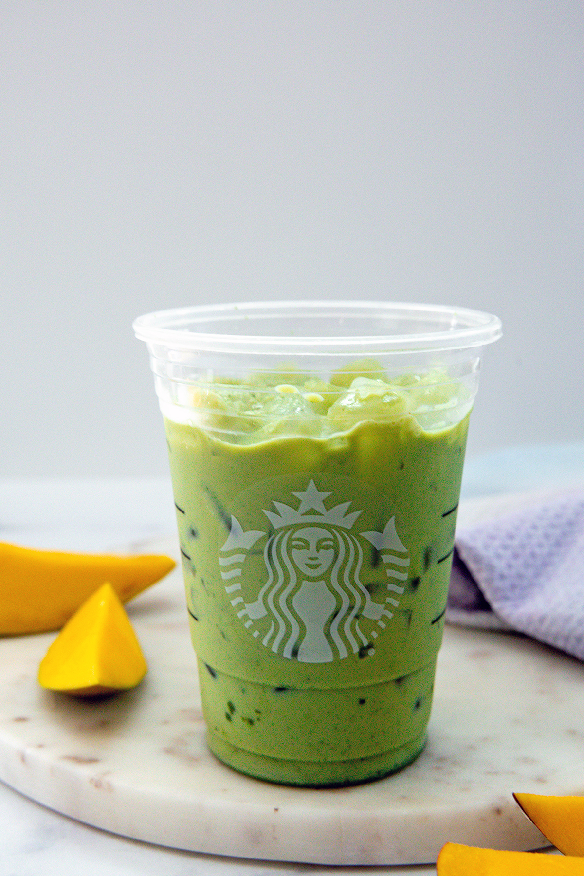 Iced blue coconut matcha Starbucks copycat
