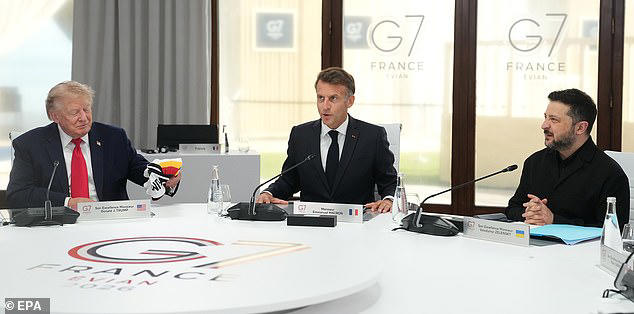Macron and Zelensky caught in hot mic moment discussing how to deal ...