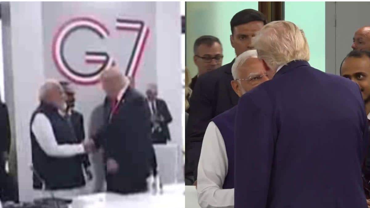 First glimpse: PM Modi and Trump interact on G7 summit sidelines in France