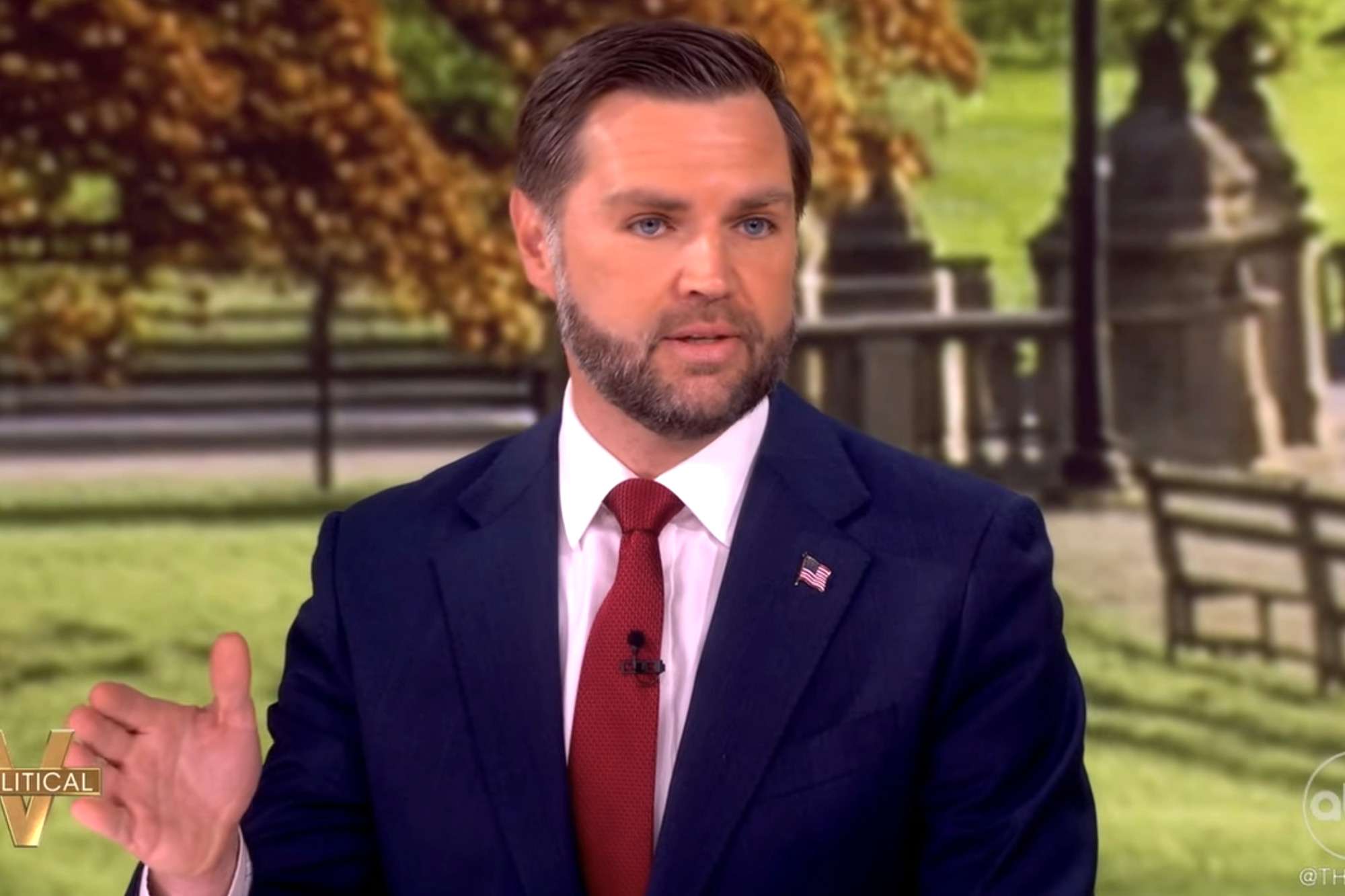 The View studio audience members refuse to applaud JD Vance upon VP's ...