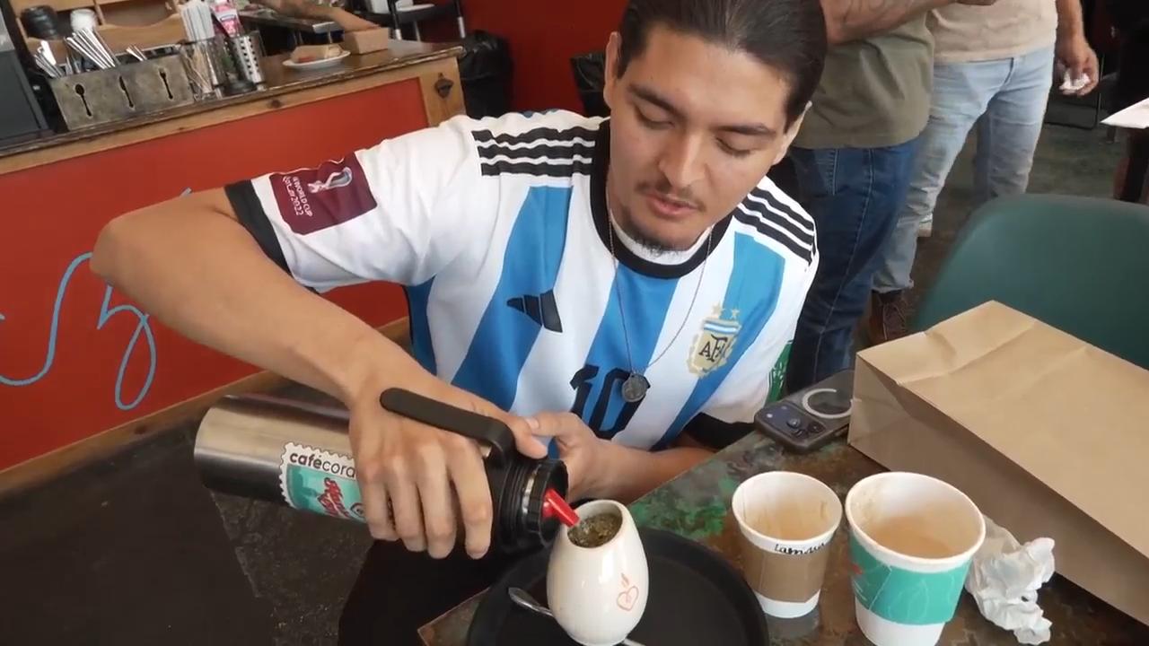 A taste of home, yerba mate is a shared bond for many World Cup fans