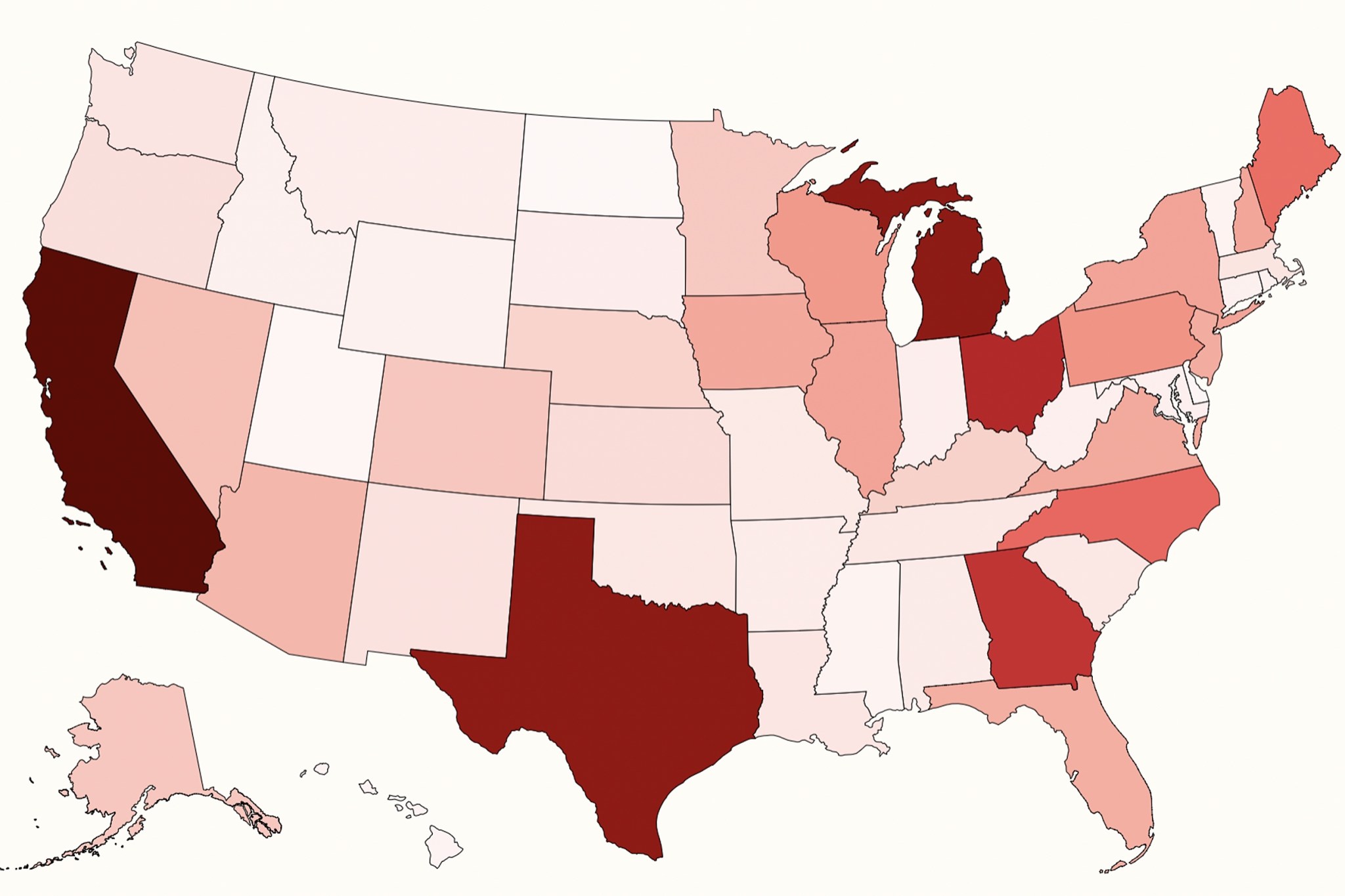 Map shows where midterm ad dollars are flooding states