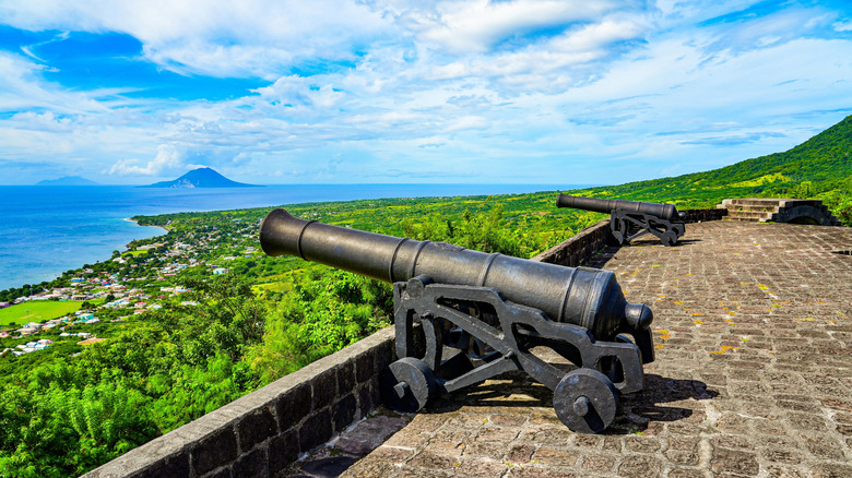 This Caribbean national park in St. Kitts offers sweeping ocean views ...