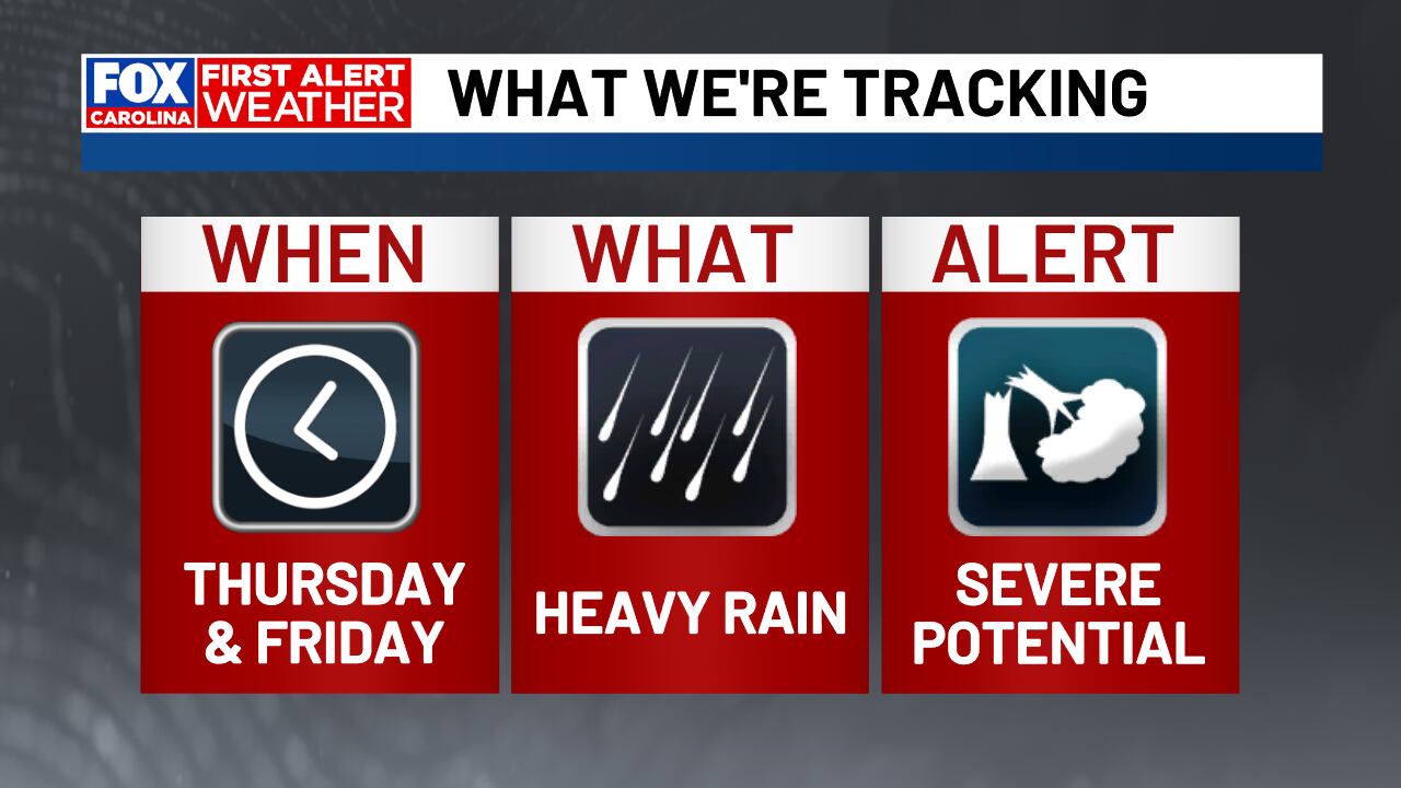 First Alert Weather Days Thursday & Friday: Heavy rain, severe threat ...