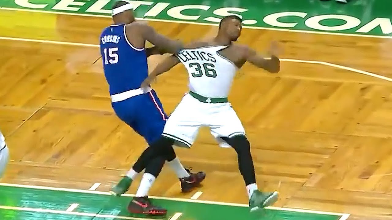 Metta World Peace celebrated a dunk - then James Harden took an elbow ...
