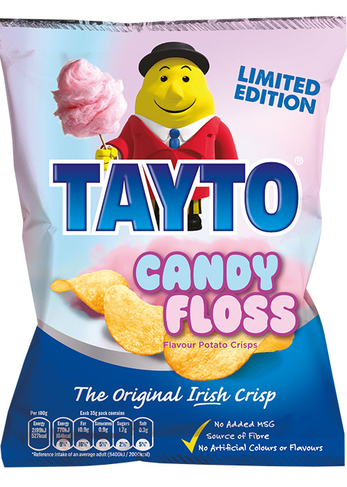 Mr Tayto launches candy floss crisps with a sprinkle of magic