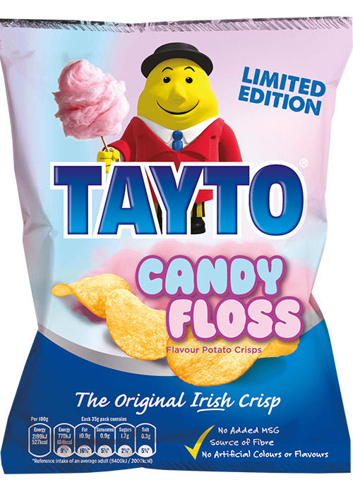 Mr Tayto launches candy floss crisps with a sprinkle of magic