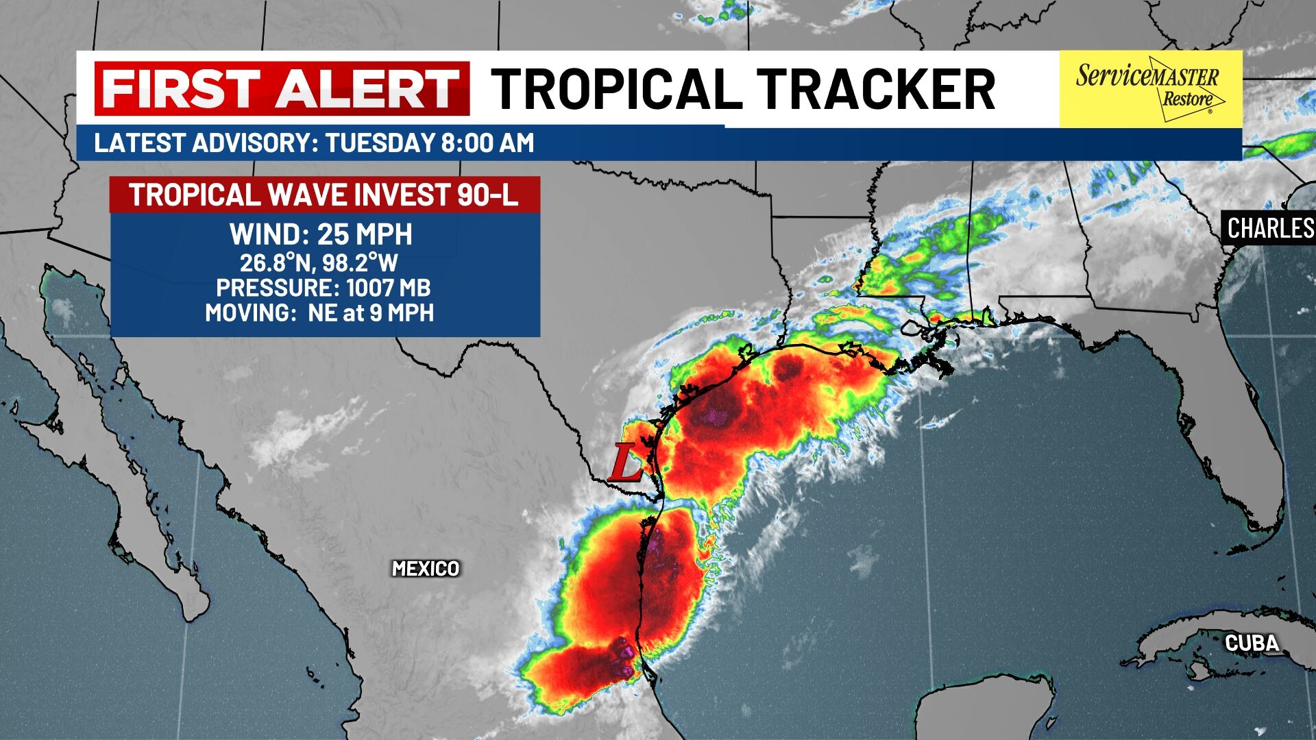 The tropics: System in the Gulf upgraded to Potential Tropical Cyclone 1