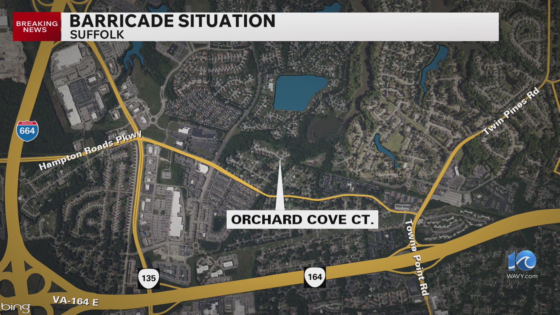 Suffolk Police respond to barricade situation on Orchard Cove Court