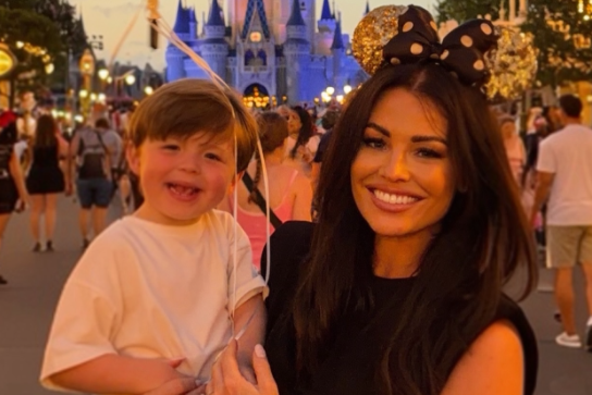 Towie star’s urgent warning after son’s freak bouncy castle accident