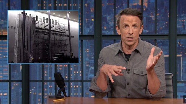 Seth Meyers mocks Trump's 'on the nose' handling of his name being ...