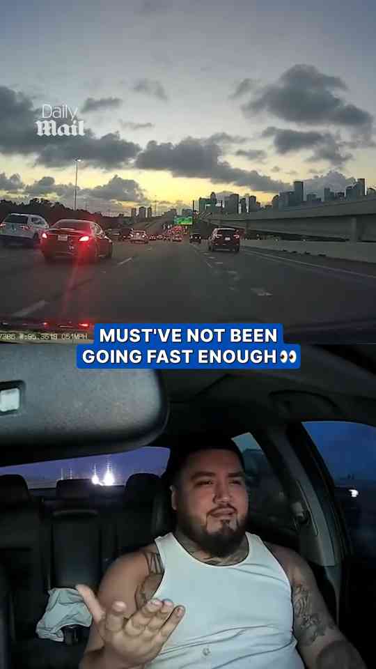 Driver's reaction steals the show during traffic stop