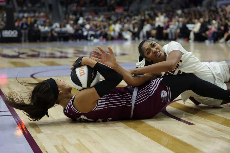 WNBA star ejected for dragging Angel Reese to the floor in shocking ...