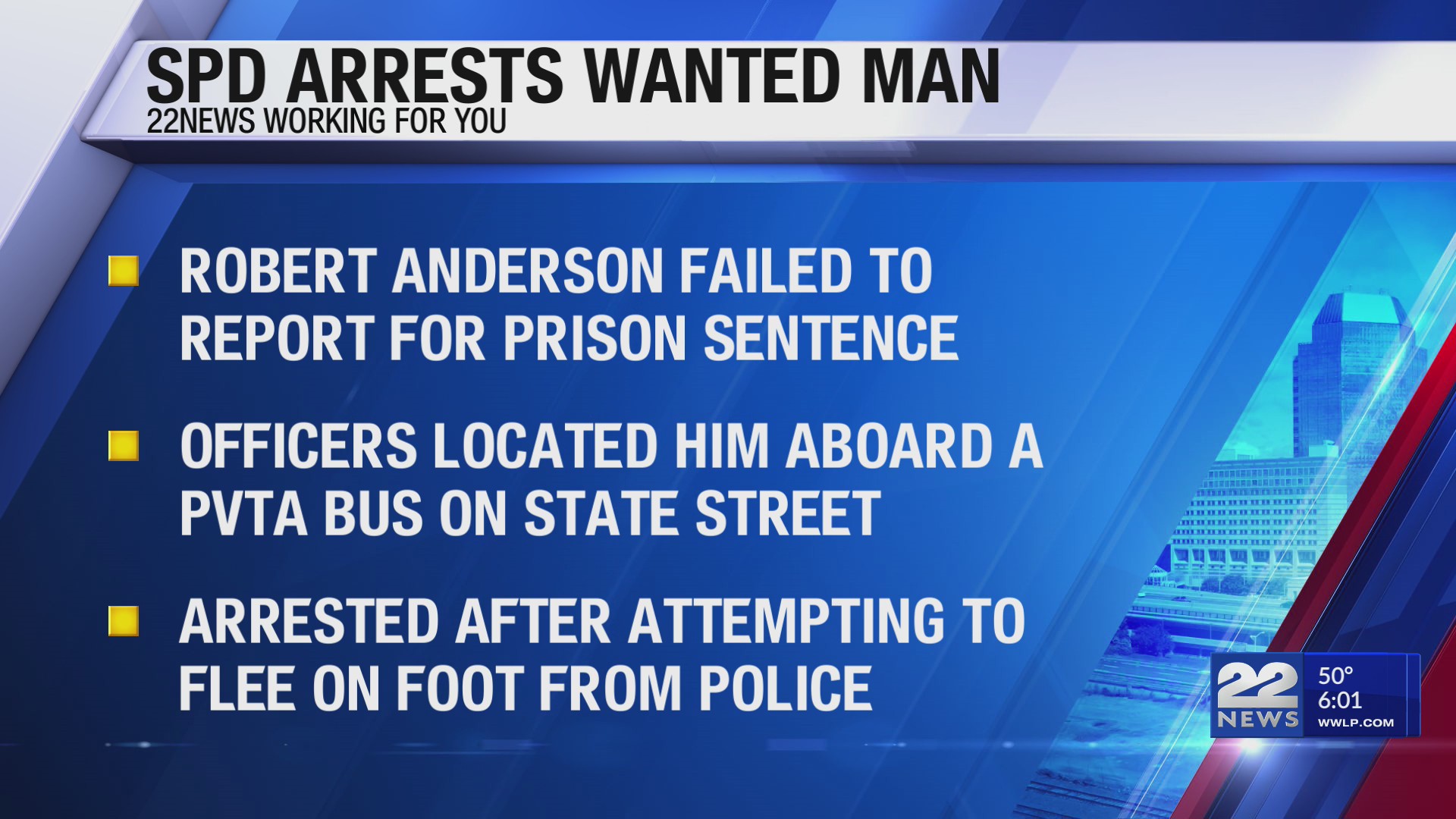 Springfield man arrested for failing to serve sentence